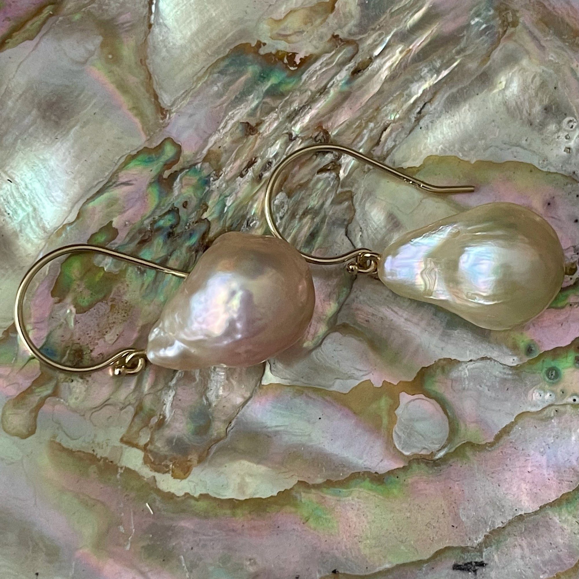 long drop Japan Kasumi pearls on 14K ear wires – Kojima Pearl